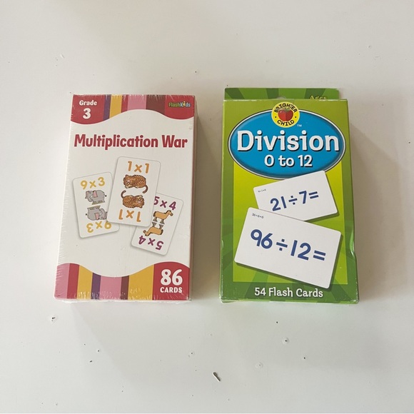 Toys | Multiplication War Animal Flash Cards Division To 12 Cards ...
